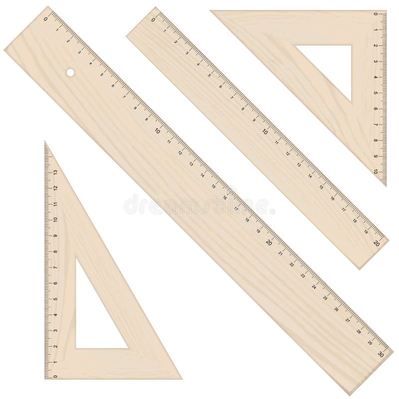 Rulers and triangular stock vector. Illustration of office - 101238543