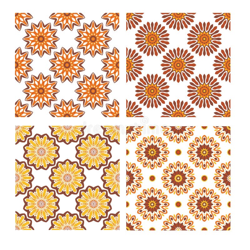 Collection of Four Tiling Vector Textures Stock Vector - Illustration ...
