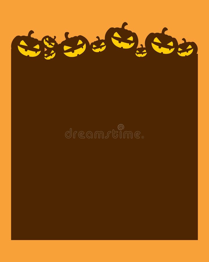 Collection Frame Halloween Theme Style Stock Vector - Illustration of ...