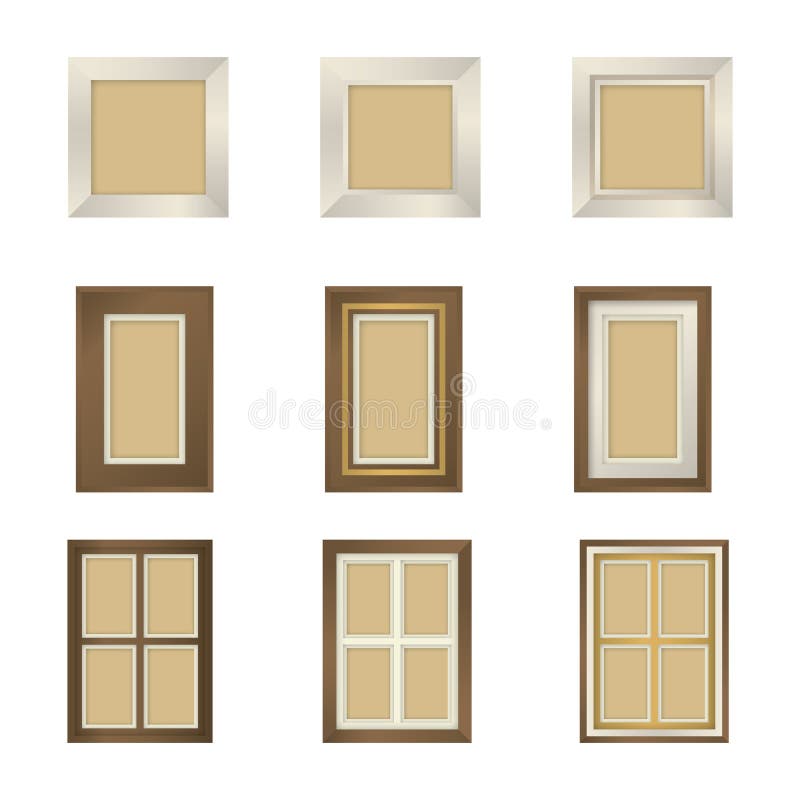 Collection of Frames. Vector Illustration Decorative Design Stock ...