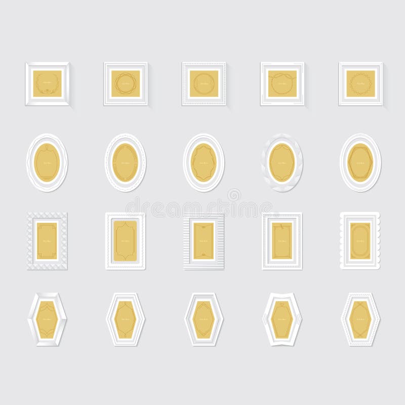 Collection of Frames. Vector Illustration Decorative Design Stock ...