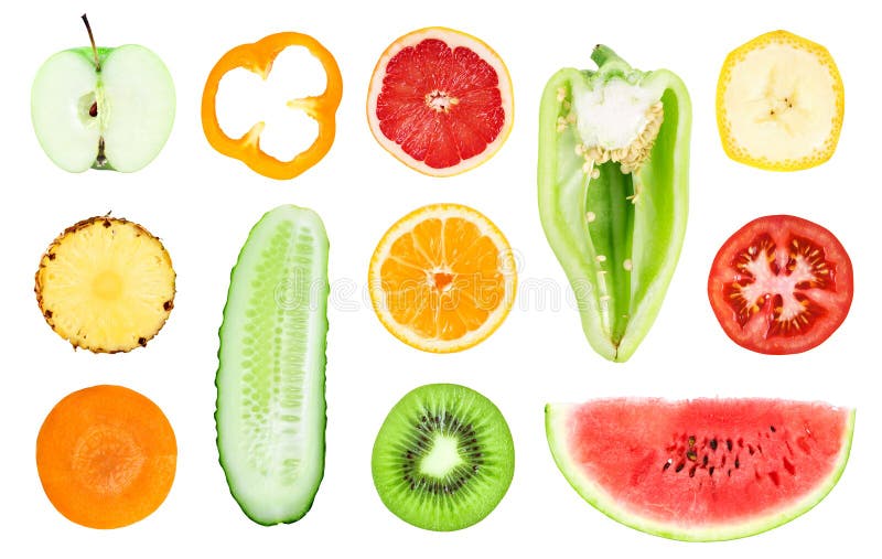 Vegetables, cross section stock image. Image of circle - 5421733