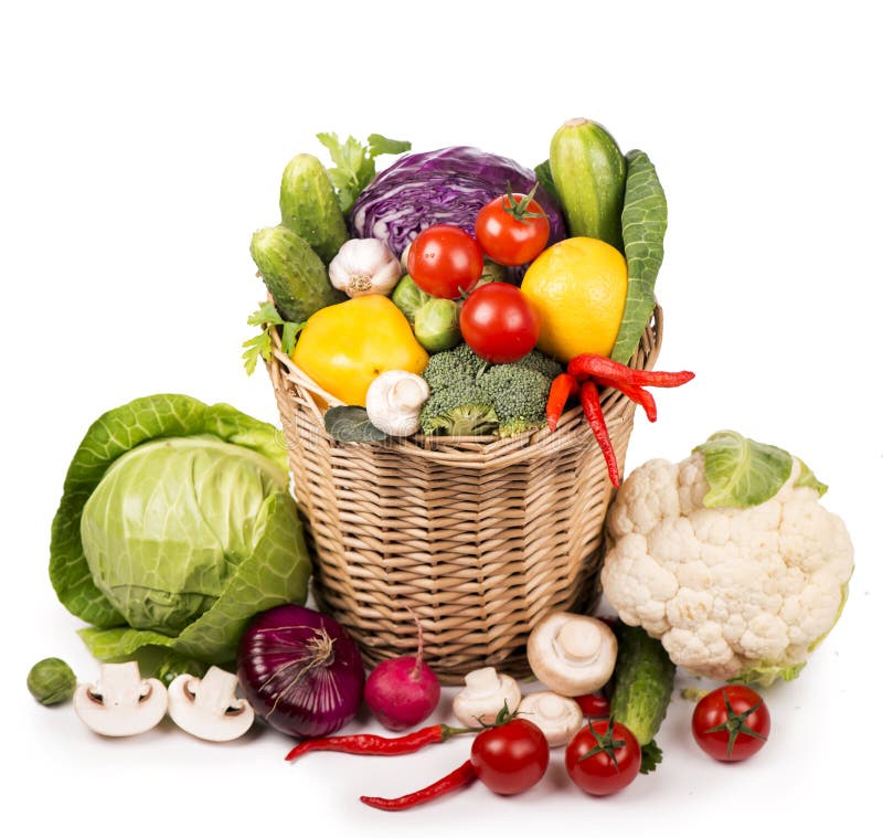 Collection Of Fresh Vegetables Stock Image - Image of gardening ...