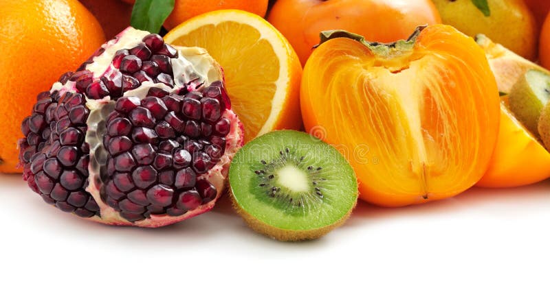 Collection of Different Fruits. Stock Illustration - Illustration of ...