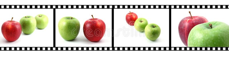 Film Strip with Fruit Collection Stock Image - Image of filmstrip ...