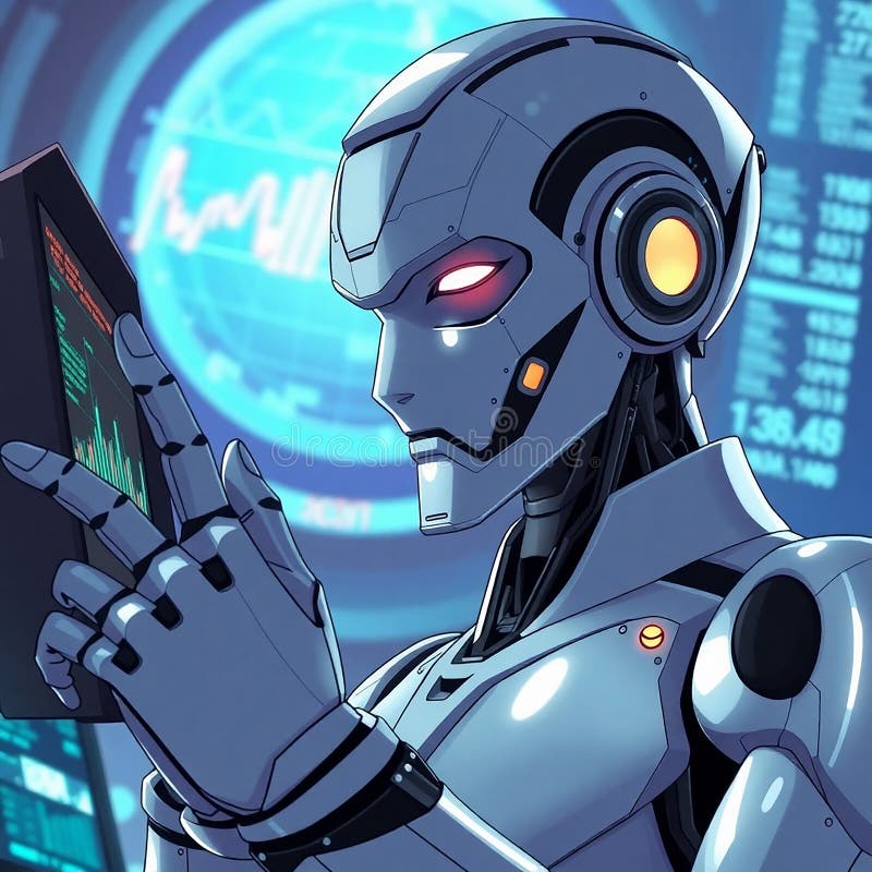 AI-Powered Robots in Cyber Operations Stock Photo - Image of futuristic ...