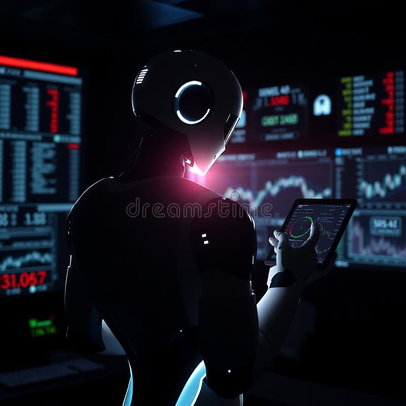 AI-Powered Robots in Cyber Operations Stock Image - Image of machines ...