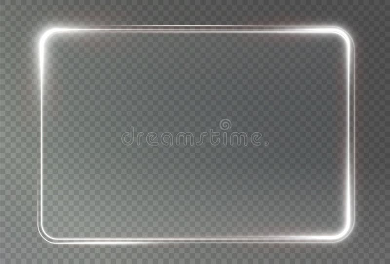 Collection of Futuristic Hud Light White Frame. PNG Technological ...