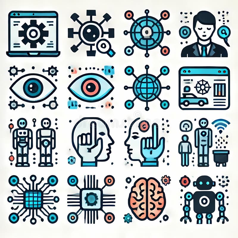 Collection of Futuristic Technology Concepts and Artificial ...