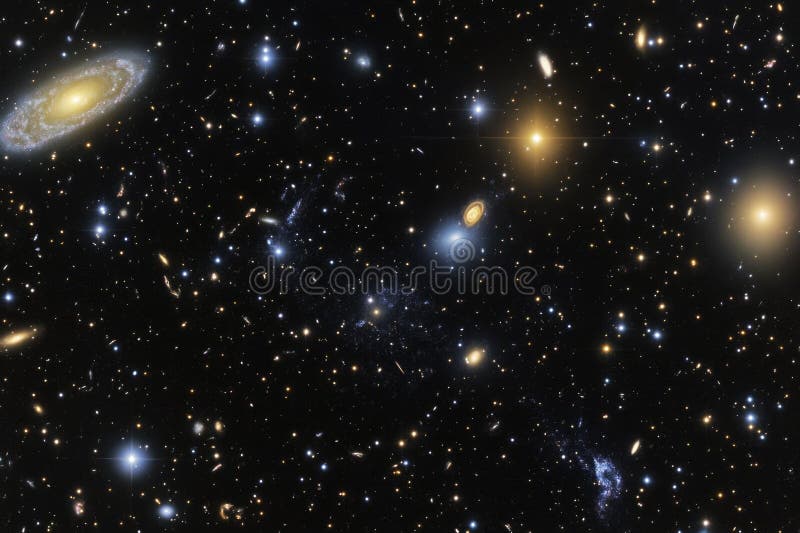 A Collection of Galaxy-like Objects in the Night Sky, Offering Stunning ...