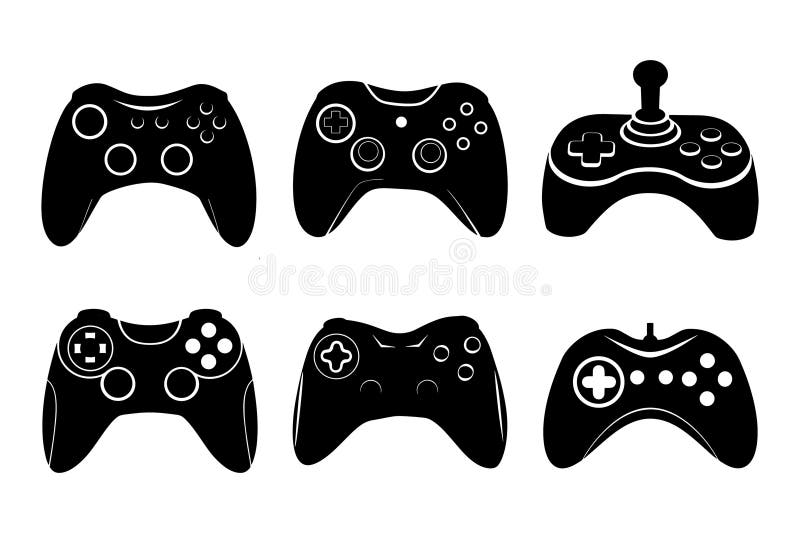 Collection of Game Controller Icons – Retro & Modern Joystick Designs ...