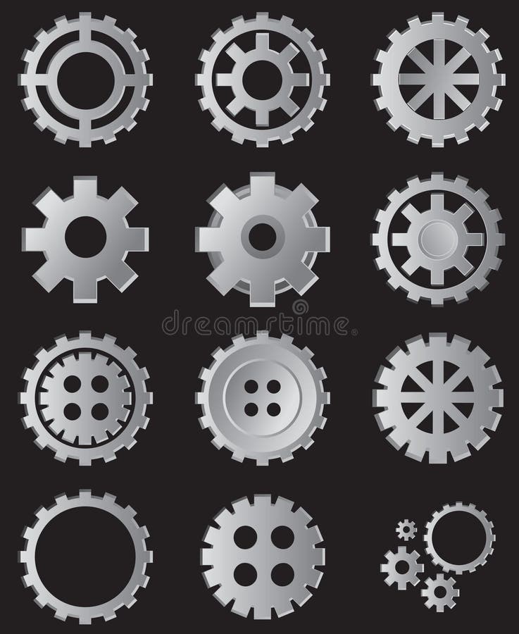Collection of Gear Illustration Stock Vector - Illustration of business ...