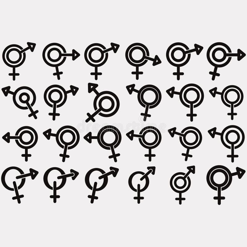 Collection of gender logos stock vector. Illustration of clipart ...