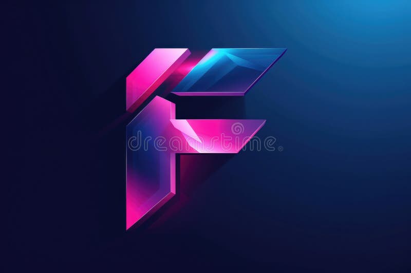 A Collection of Geometric Shapes Forming the Letter F, a Creative and ...