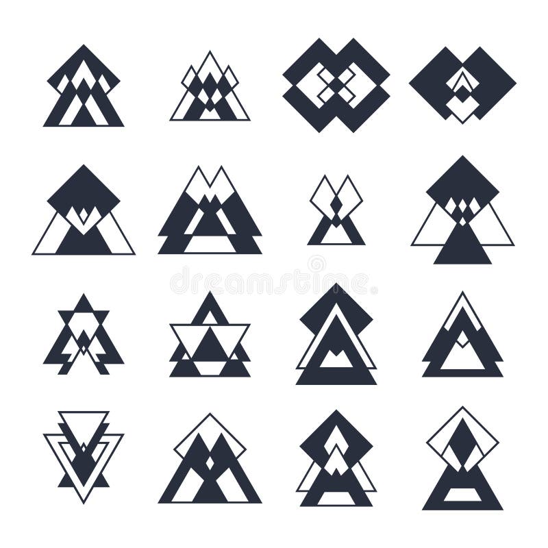 Collection of Geometric Shapes. Trendy Design Elements Stock Vector ...