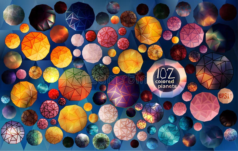 Collection of Geometrical Spheres Stock Vector - Illustration of beauty ...