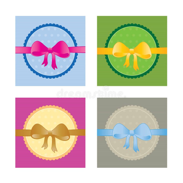 Collection of Gift Cards/tags Stock Vector - Illustration of cute ...