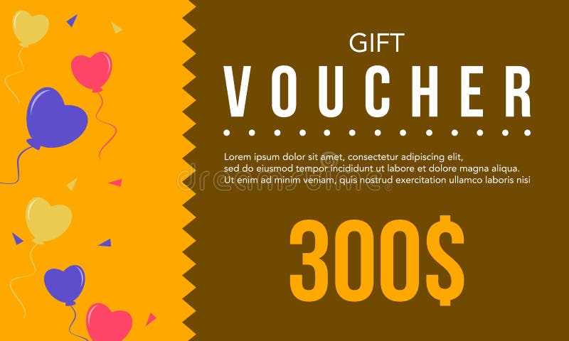 Collection Gift Vocher Style Design Stock Vector - Illustration of ...