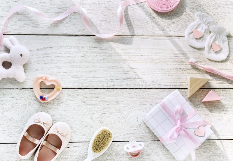 Collection of Gifts for Baby Shower Stock Photo - Image of decoration ...