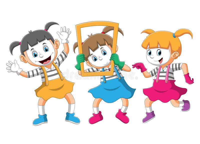 Pantomime Children Stock Illustrations – 38 Pantomime Children Stock ...