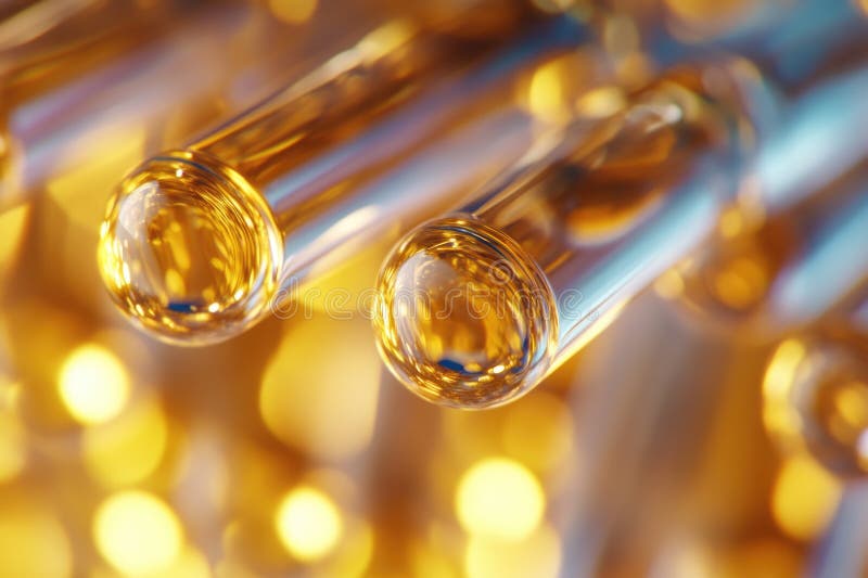 A Collection of Glass Tubes Photographed from a Close Perspective Stock ...