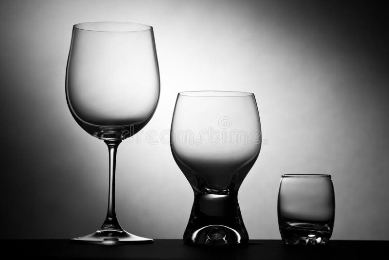 Collection of glasses stock photo. Image of transparent - 8717932