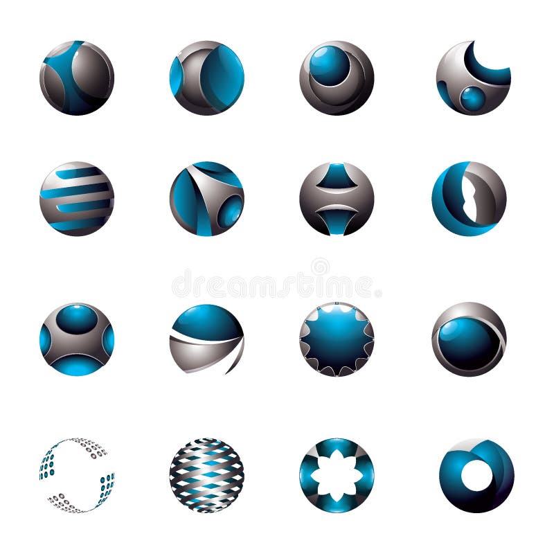 Collection of Globe Designs. Vector Illustration Decorative Design ...