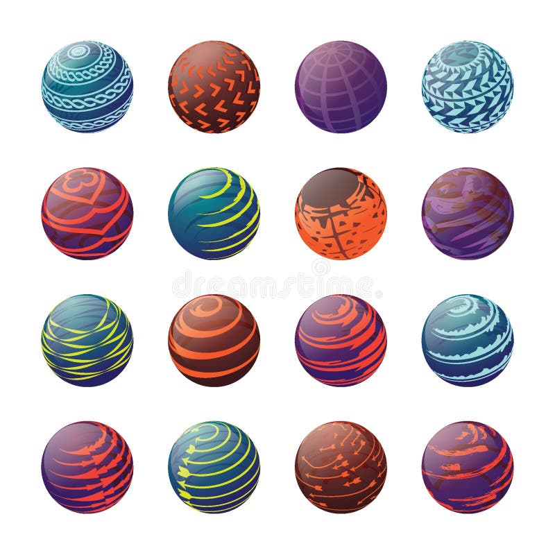 Collection of Globe Designs. Vector Illustration Decorative Design ...