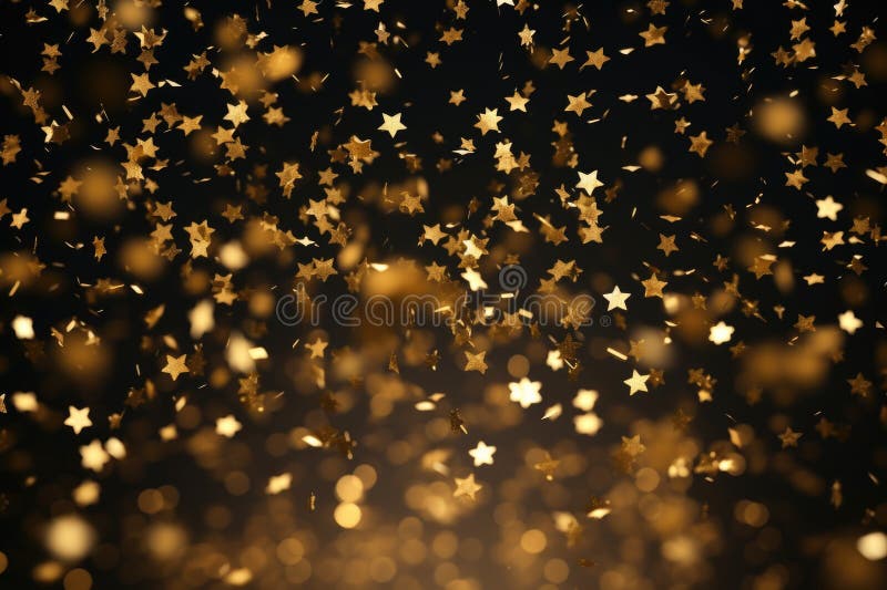 A Collection of Gold Stars Soaring through the Air. Perfect for Adding ...