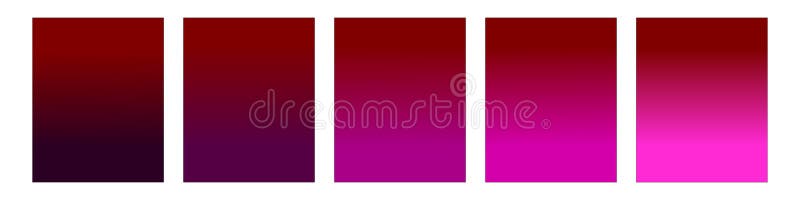 Collection of Red and Pink Light Gradient Backgrounds Stock Vector ...