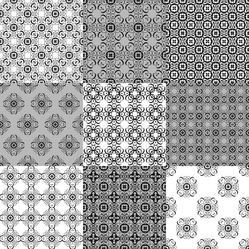 Collection of Graphical Vector Seamless Patterns Stock Vector ...