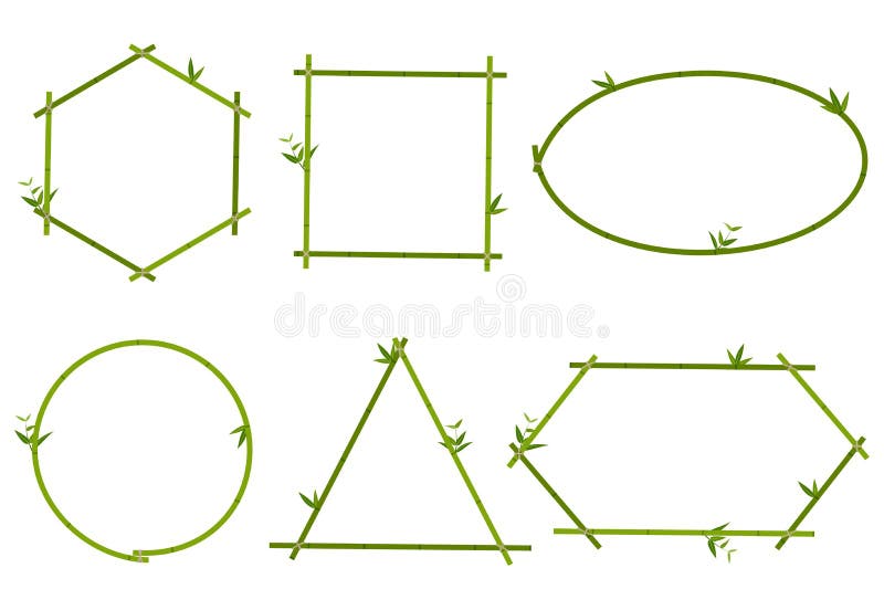 Bamboo Circle Border Stock Illustrations – 205 Bamboo Circle Border ...
