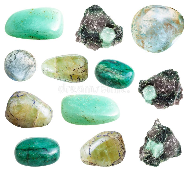 Set of Various Green Gemstones with Names Isolated Stock Image - Image ... Set of Various Green Gemstones with Names Isolated Stock Image - Image ...