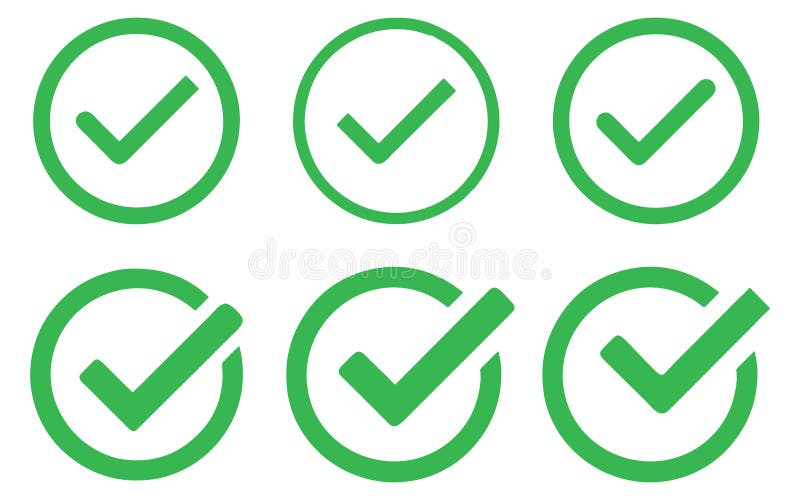 Collection of Green Checkbox Icon Stock Illustration - Illustration of ...