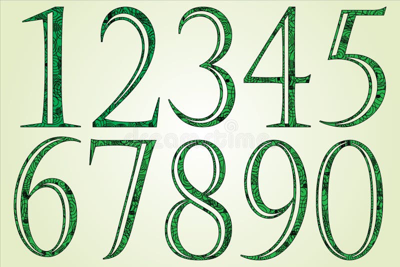 Green Numbers Stock Illustrations – 24,913 Green Numbers Stock ...