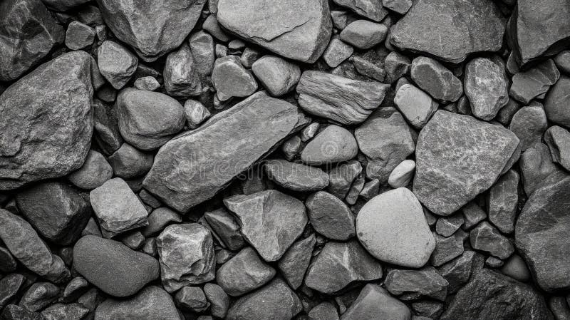 A Collection of Grey Stones Close Up Stock Illustration - Illustration ...
