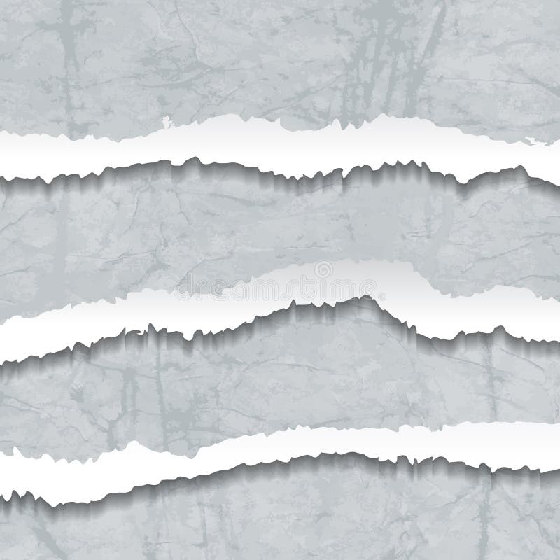 Grey Torn Paper Effect on Chroma Key Green Screen Stock Illustration ...