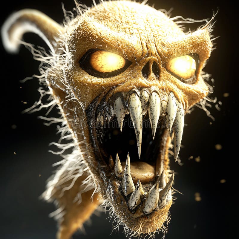 Monstrous Anthropomorphic Fruit and Vegetable Creatures Stock ...