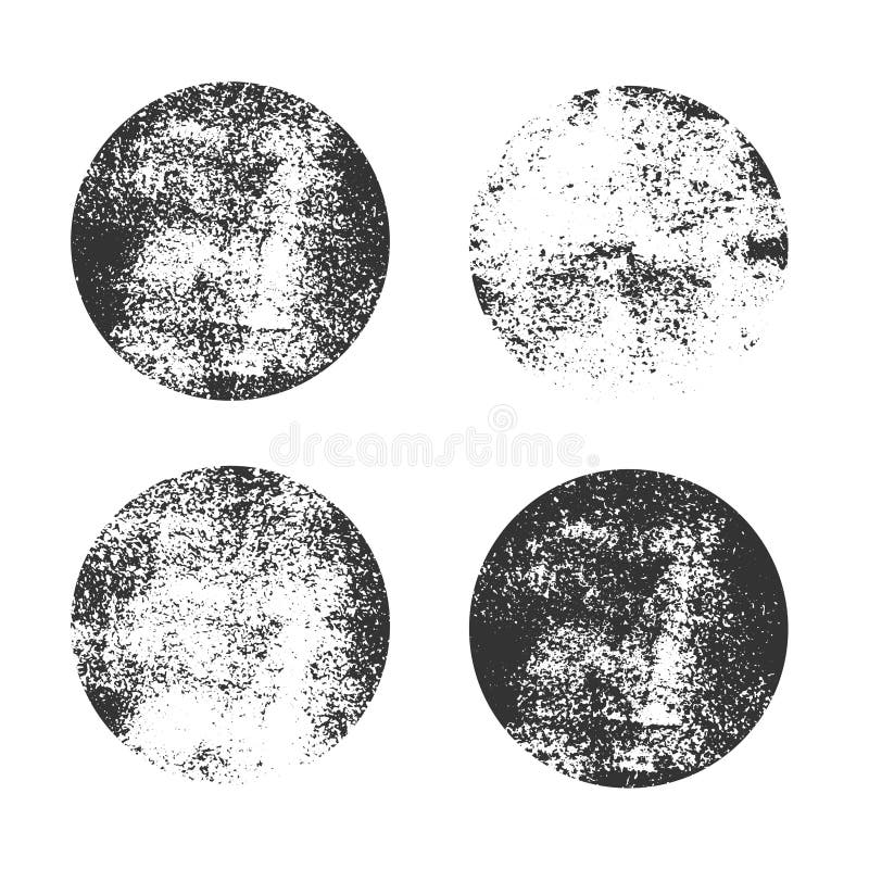Collection of Grunge Circle Shapes. Design Elements for Logo, Branding ...