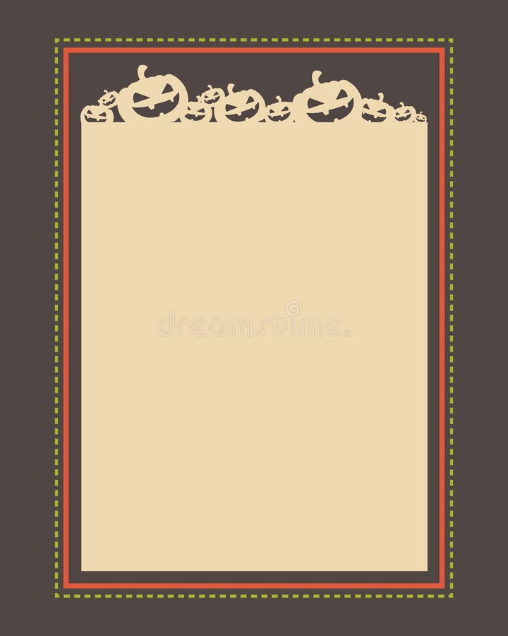Collection of Halloween Theme Frame Stock Vector - Illustration of ...
