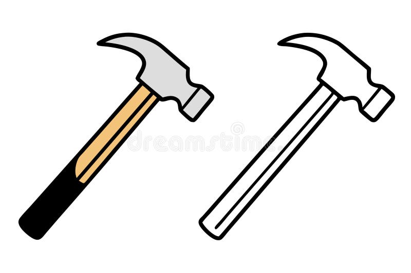Collection of Hammer Icons in Different Styles and Sizes, Including ...