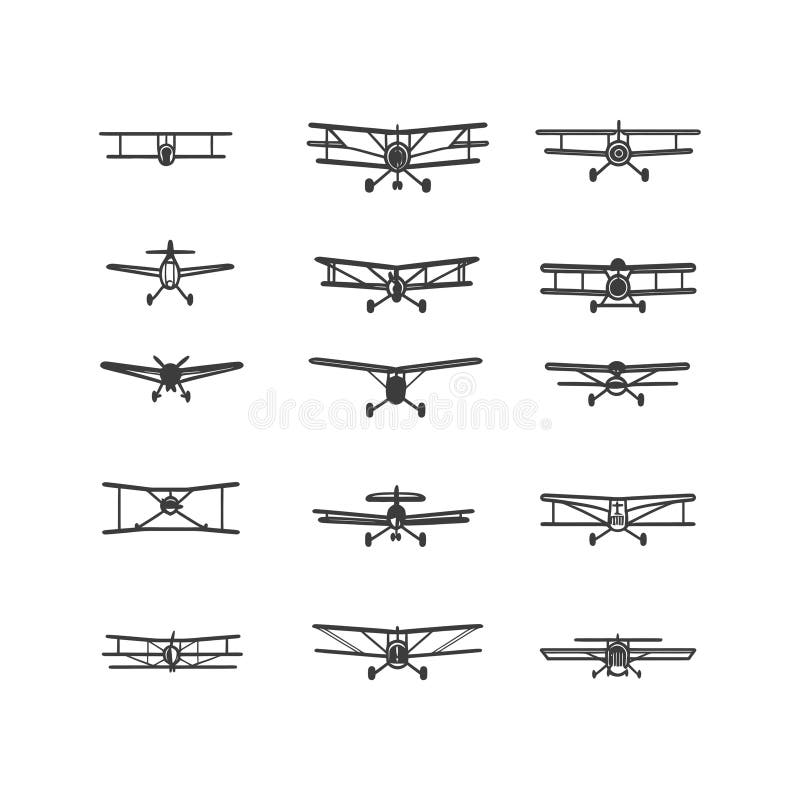 Biplane Collection: AI-Generated Graphics Stock Illustration ...