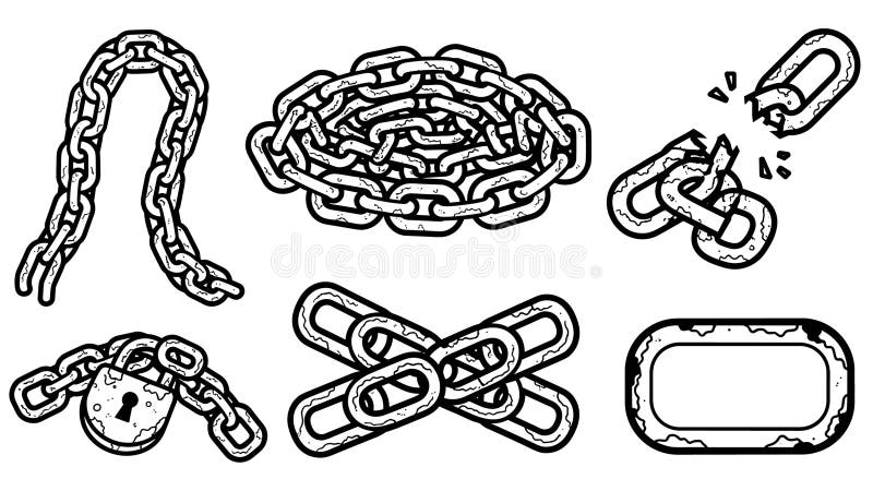 Single Elongated Link Stock Illustrations – 5 Single Elongated Link ...