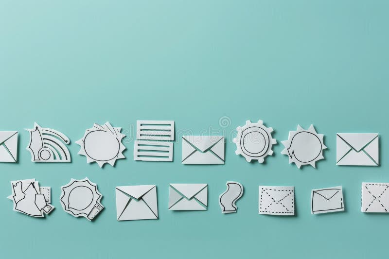 Creative CRM Icons and Symbols Arranged on a Pastel Background for ...