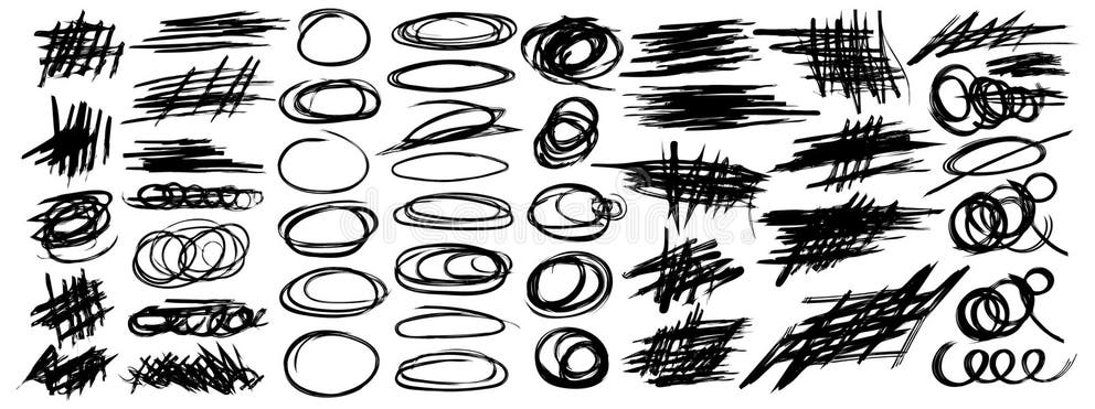 Collection of Hand Drawn Doodles and Squiggles for Text Highlighting ...