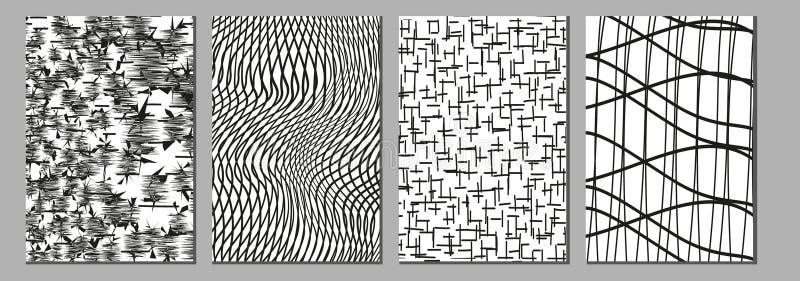 Collection of Hand Drawn Line Textures. Includes Vector Scribbles, Grid ...