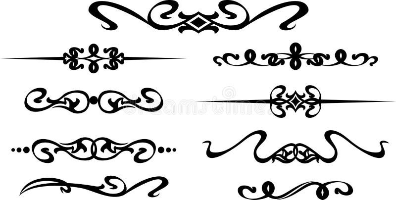 Collection of Hand Drawn Modern Frames for Text Decoration Stock Vector ...