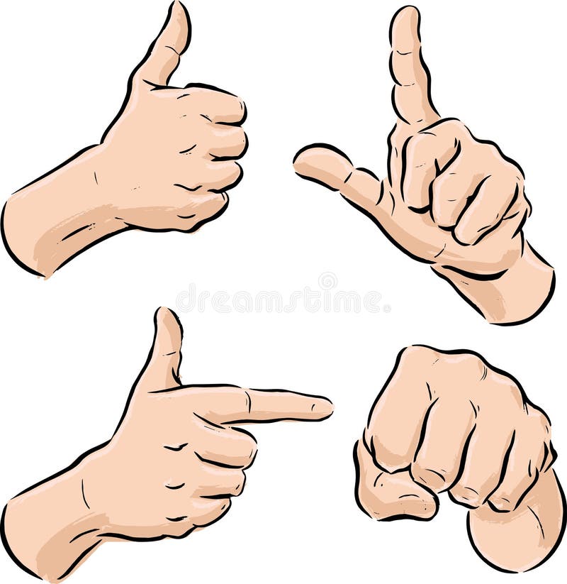 Pointing Hand illustration stock vector. Illustration of hand - 1358663