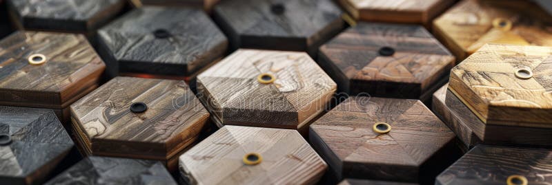 A Collection of Hexagonal Drawer S with Symmetrical Tessellating ...