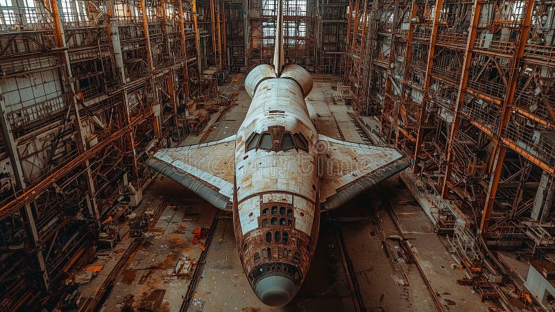 Space Shuttle Assembly and Maintenance Stock Illustration ...